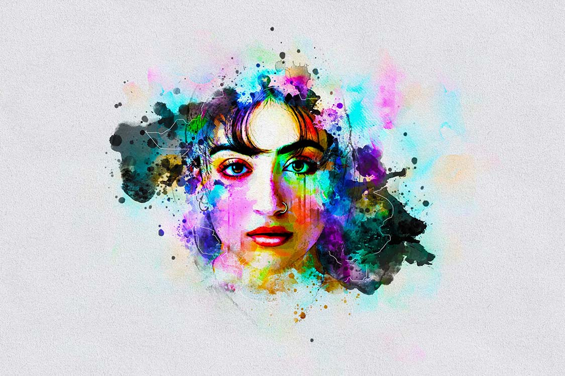 Photoshop Action - Editable Portrait Painting Effect Bundle