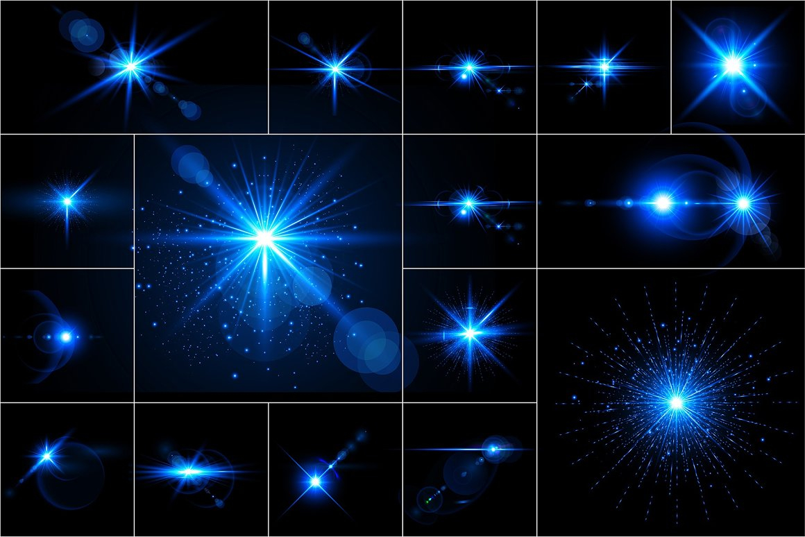 Photoshop Action - 33 Transparent Png Light Lens