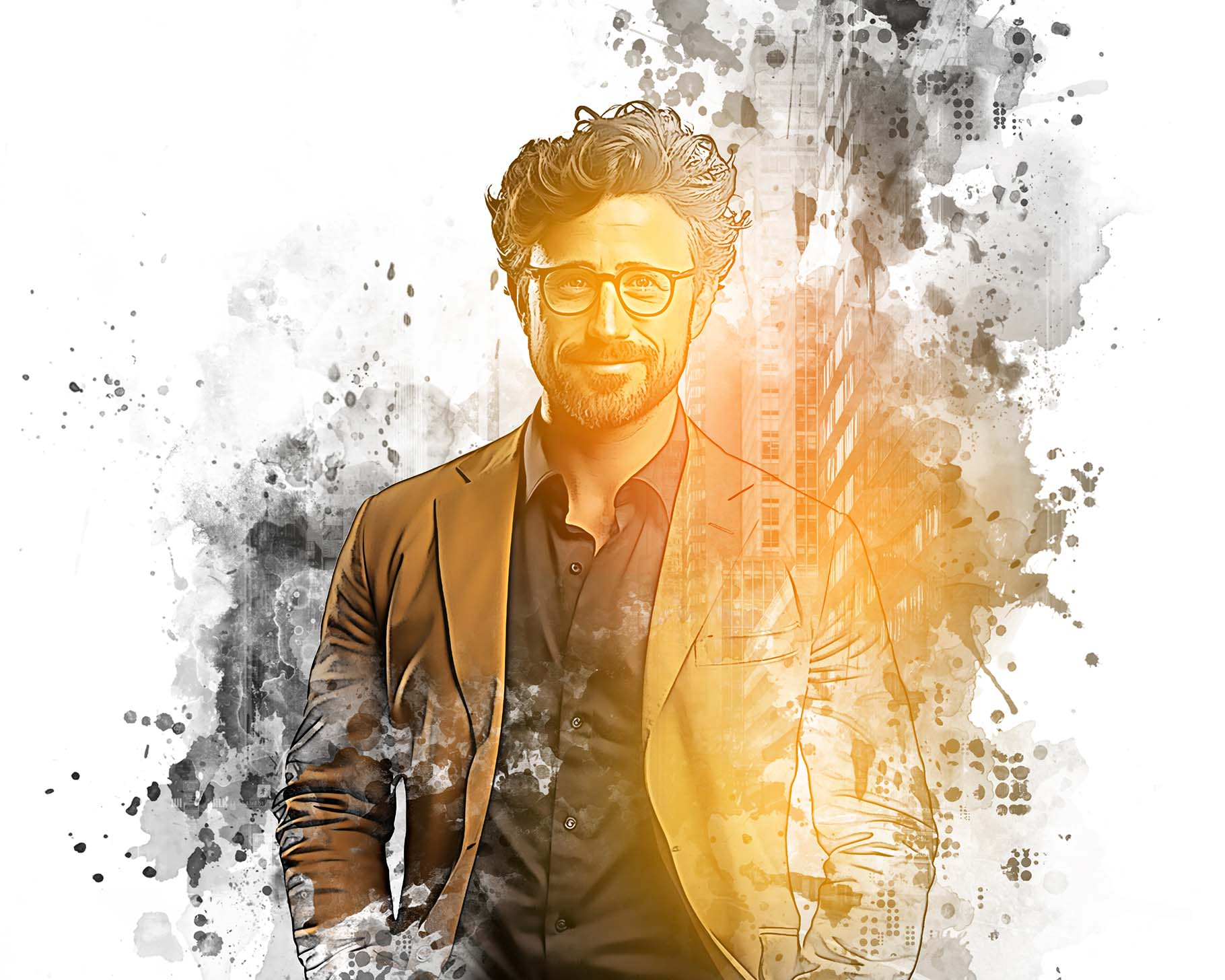 Photoshop Action - Free Modern Double Exposure Photo Template