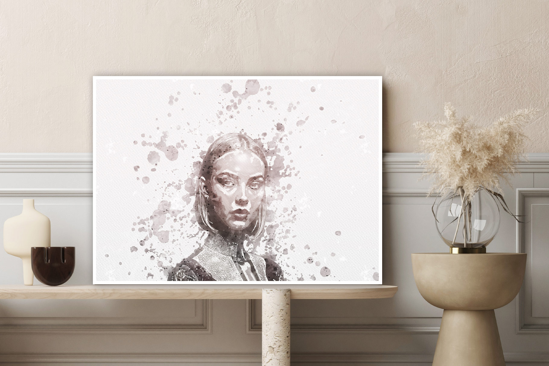 Photoshop Action - Watercolor Ink Splash Photo Art Photoshop Action