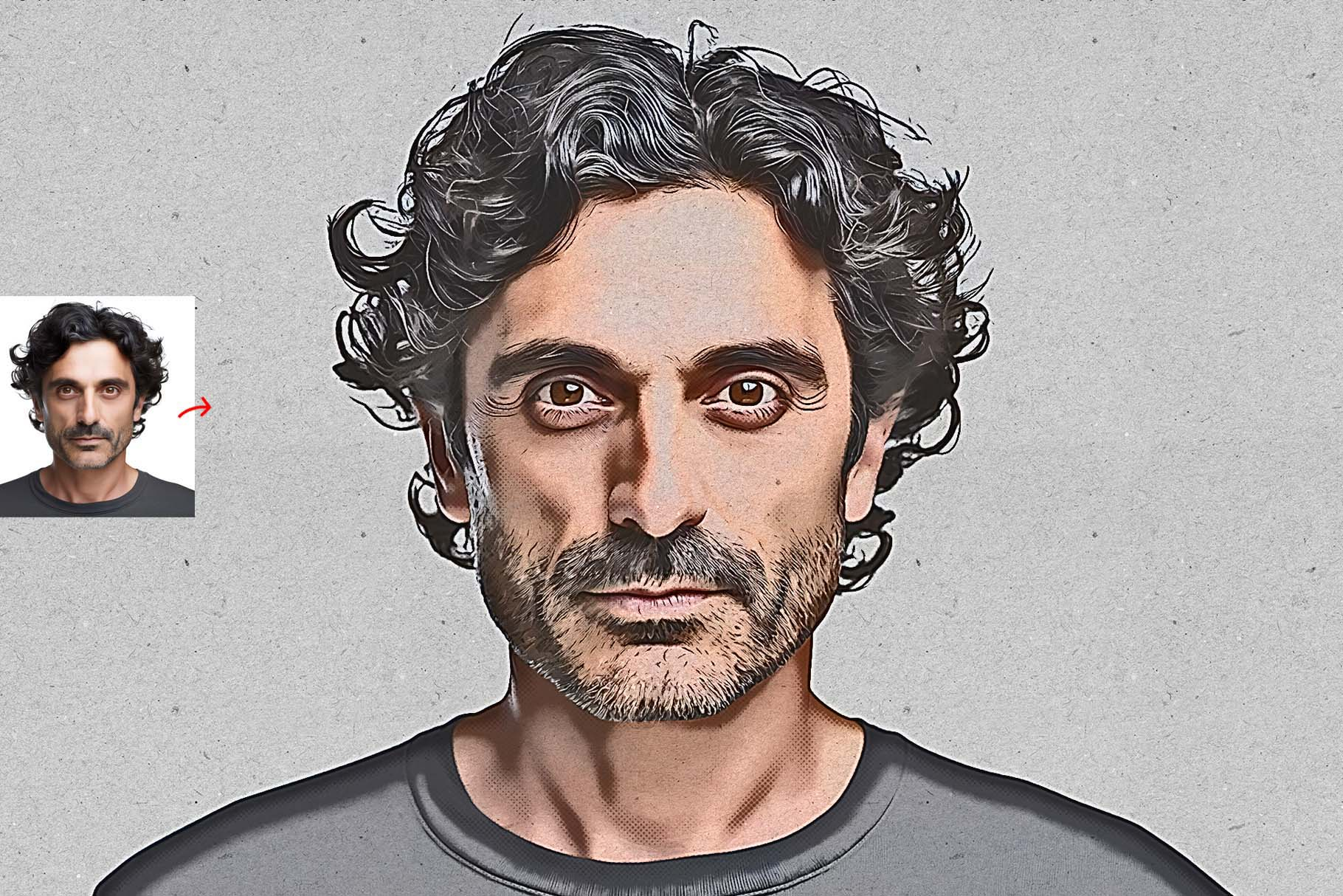 Photoshop Action - Photos into Comic Art