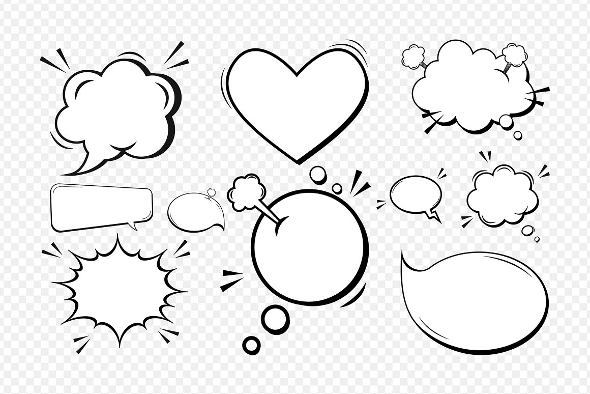 Photoshop Action - Vector Comic Book Shape Bundle