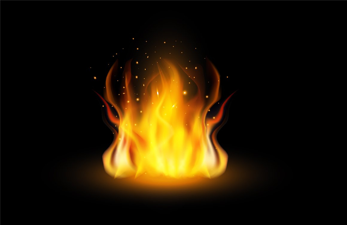 Photoshop Action - Realistic Fire Flames Bundle