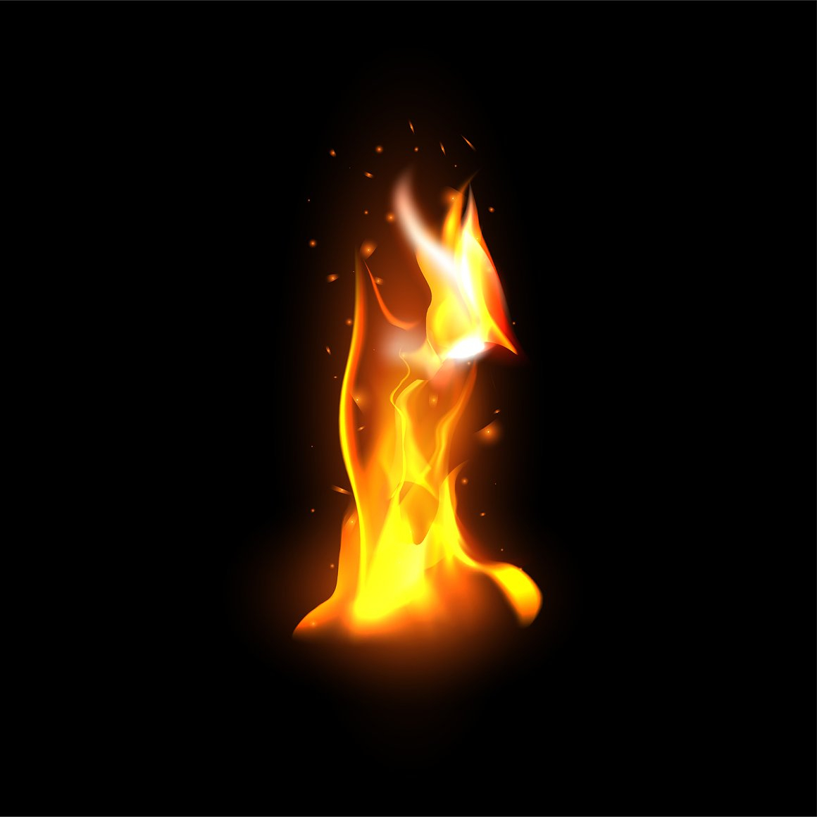 Photoshop Action - Realistic Fire Flames Bundle