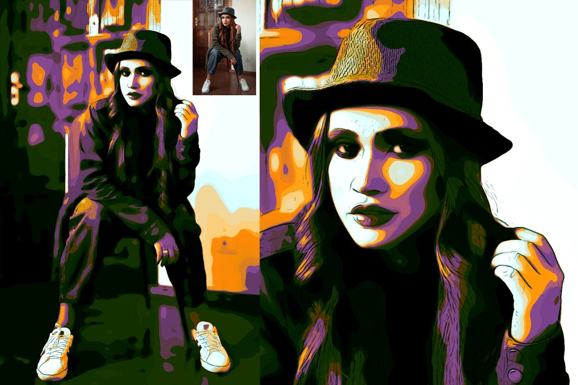 Photoshop Action - Abstract Art Effect Photoshop Action